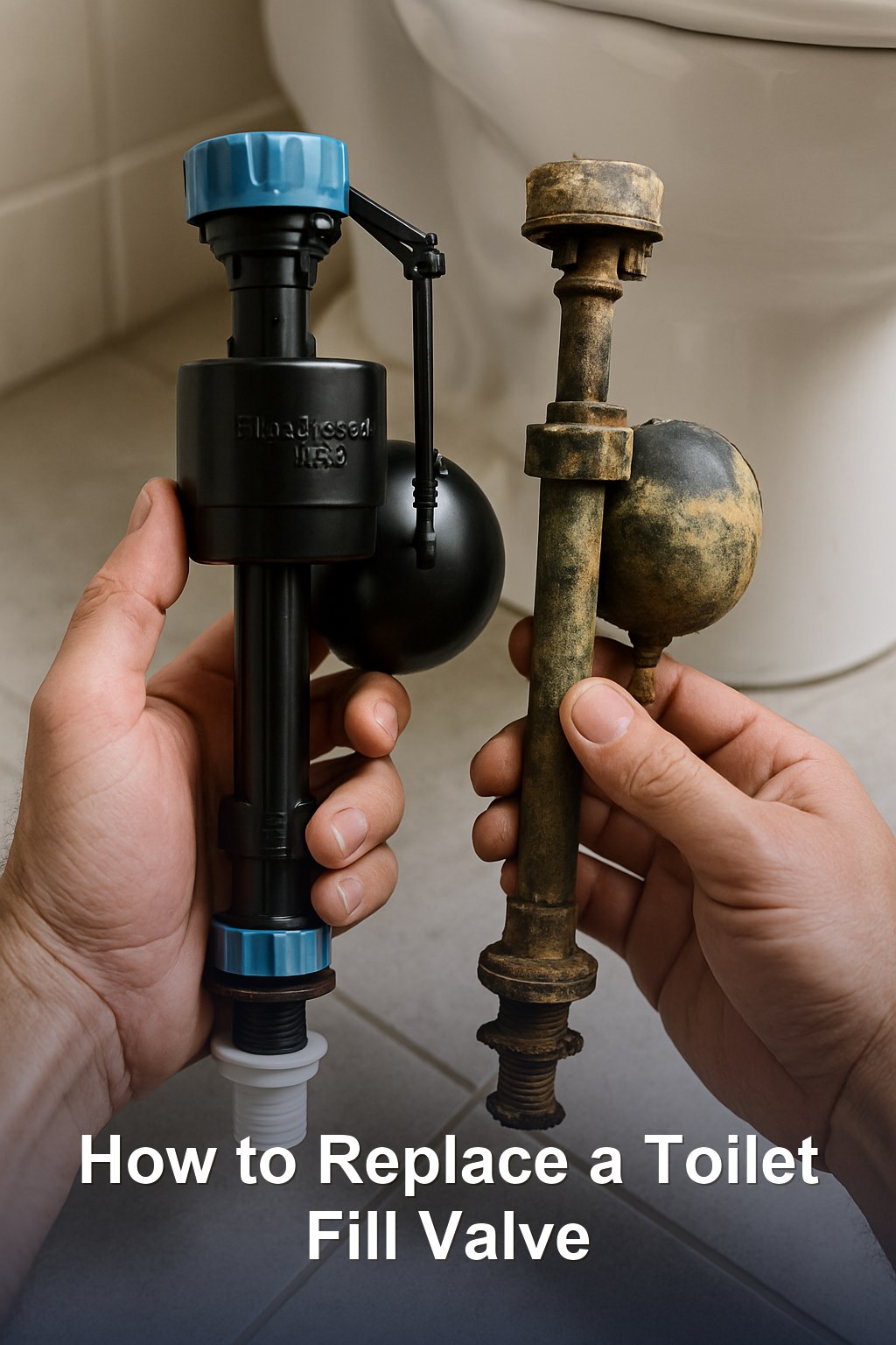 How to Replace a Toilet Fill Valve (Stop the Phantom Flushing ...